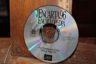 Vintage CD Data Disc 1995 Windows Encarta 96 Encyclopedia | eBay