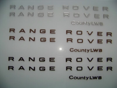 Range Rover Classic County 3D Letters Badge | eBay