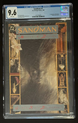 The Sandman Comic #1 DC Vertigo 1989 CGC 9.6 NM+ 1st Morpheus Neil ...