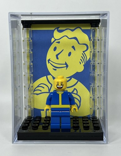 Minifigure Display Case For Lego Fallout Vault Boy MINIFIG INCLUDED | eBay