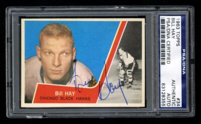 1963 Topps 34 Bill Hay PSA PSA/DNA Period Autographed Chicago ...
