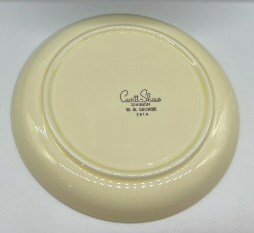 6 W. S. George Cavitt-Shaw China Cherokee Blue 1940s Salad Plates 7 1/4 ...