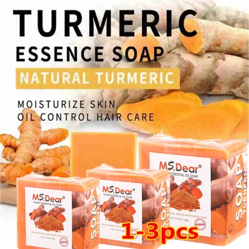 1-3× Tumeric Soap Skin Whitening Dark Spots lightening Acne Brightening ...