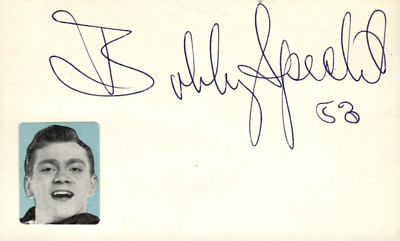 Bobby Specht Signed Auto 3x5 Index Card | eBay