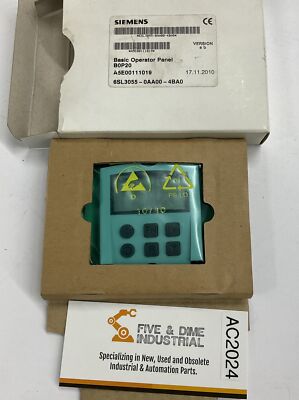 Siemens 6SL3055-0AA00-4BA0 Basic Operator Panel BOP20 | eBay