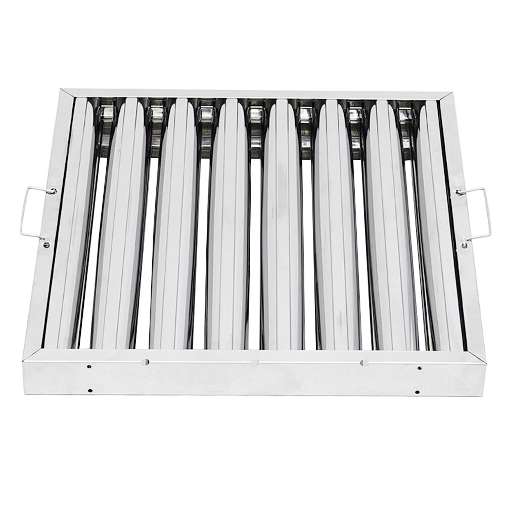 Stainless Steel Kitchen Cooking Baffle Filter Grease Canopy Filters ...