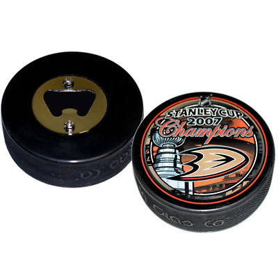 Anaheim Ducks 2007 Stanley Cup Champions Hockey Puck Bottle Opener | eBay