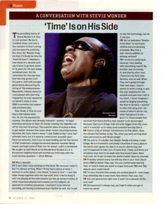 Stevie Wonder Ashlee Simpson Magazine Photo Clipping 1 Page L3358 | eBay