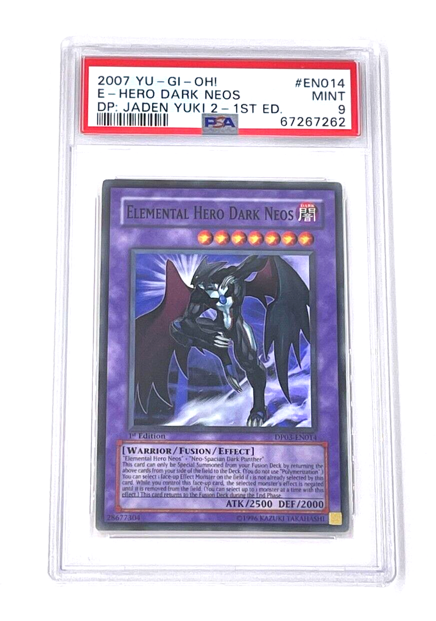 YuGiOh Elemental Hero Dark Neos DP03-EN014 DP: Jaden Yuki 2 1st Edition PSA 9 | eBay