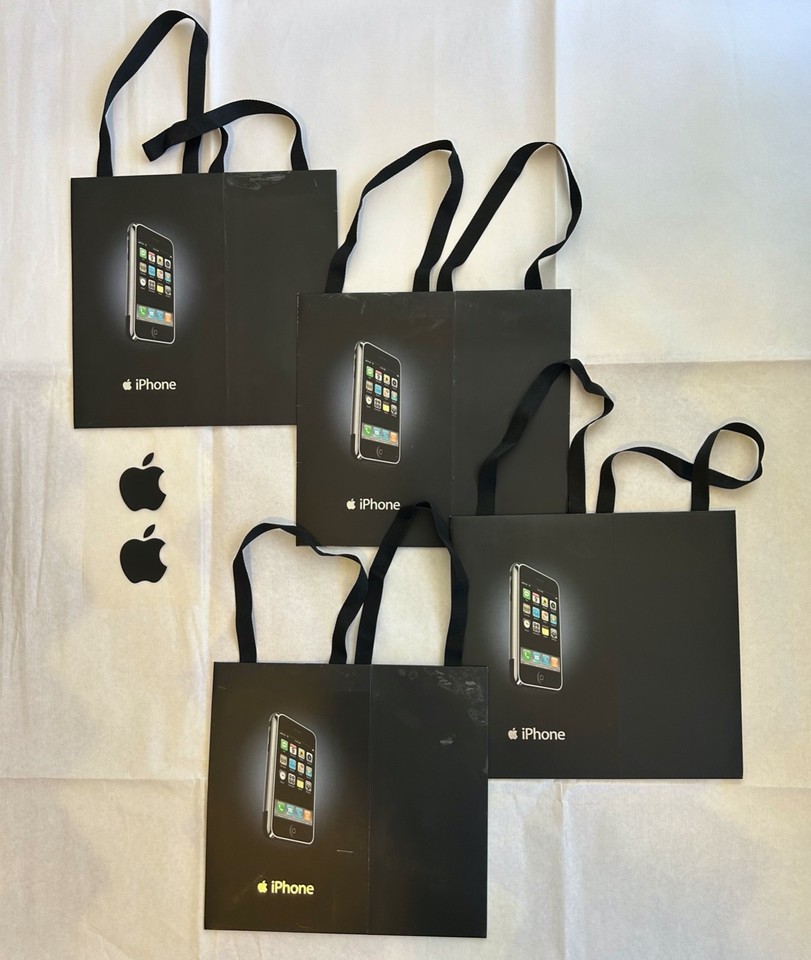 Apple iPhone 1st Generation Launch Day Bags, Rare, Near Mint, Never ...