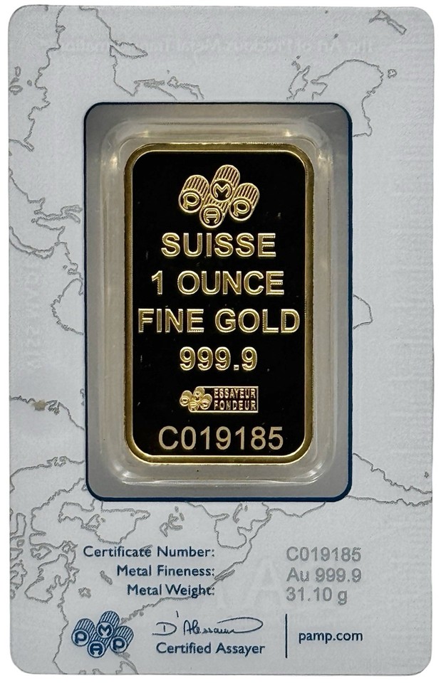 PAMP SUISSE 1 oz .9999 Fine Gold Rose Bar In Assay | eBay