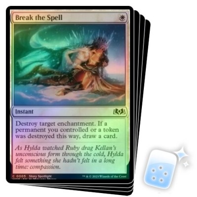 FOIL BREAK THE SPELL X4 Wilds Of Eldraine WOE Magic MTG MINT CARD | eBay