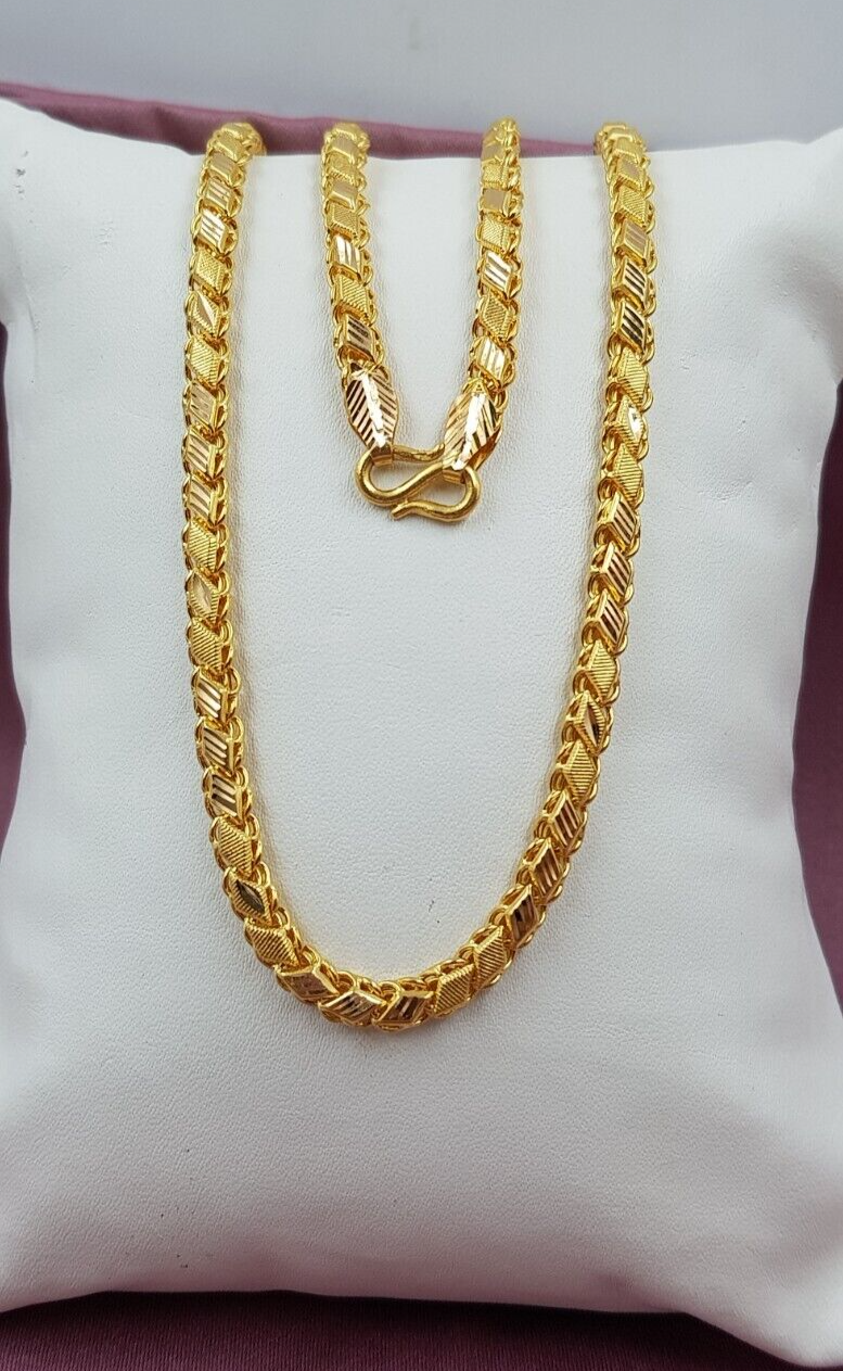 Dubai Handmade Chain 22K Hallmark Sign Coimbatore Chain Necklace Unique ...