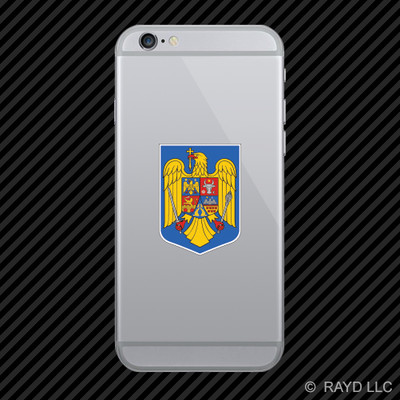 Romanian Coat of Arms Cell Phone Sticker Mobile Romania flag ROU RO | eBay