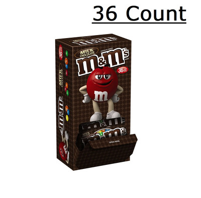 M&M'S Milk Chocolate Candy Singles Size Pouch 36-Count Box | eBay