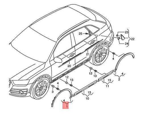 Genuine AUDI Q3 8UB 8UG Wheel Cover Primed 8U0853717CGRU | eBay