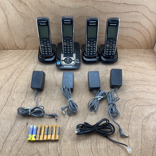 Panasonic Wireless Phone System - 4 Phones + Answering Machine | eBay