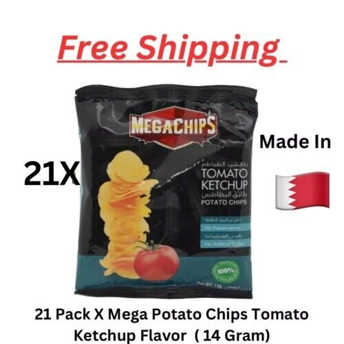 21 Pack X Mega Potato Chips Tomato Ketchup Flavor ( 14 Gram) | eBay