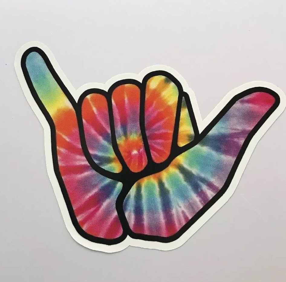 Shaka Sticker - Hang Loose Hawaii Sticker Aloha Surf | eBay