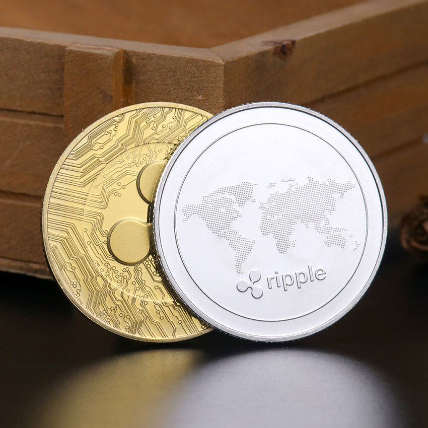 10 PCS Commemorative Ripple Coin Silver Plate Round Metal Craft ...