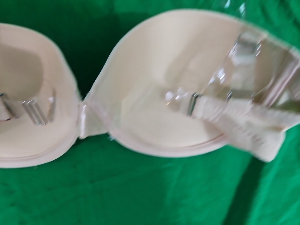 Ted And Noah Bra Women's Size 36C Nude Beige Color Push Up Clear Straps Lumie | eBay