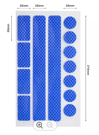 REFLECTIVE DECAL MOTORCYCLE SAFETY DECAL REFLECTIVE STICKER DECAL | eBay