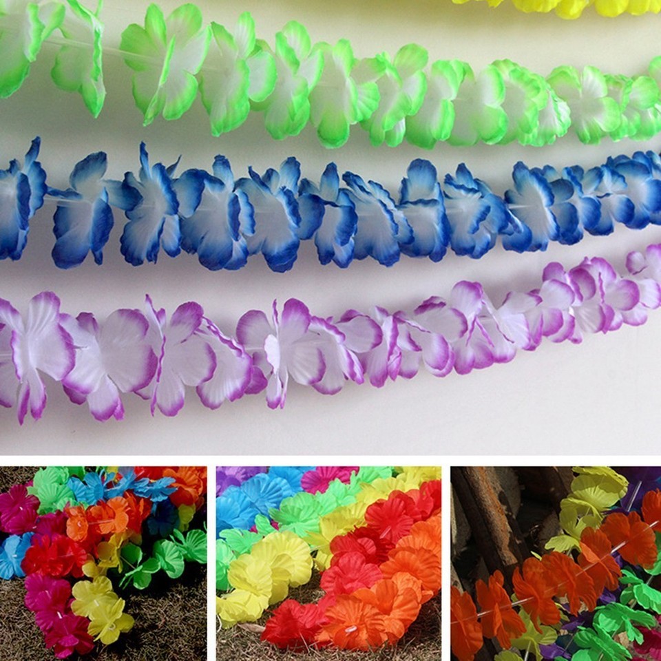 6 Pcs Hawaiian Luau Party Supplies Theme Decorations Garland Banner ...