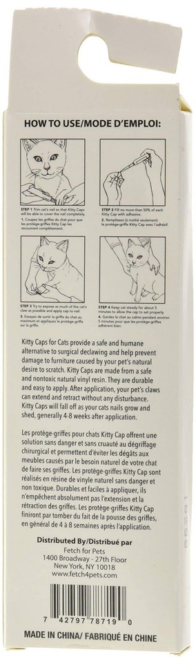 Kitty Caps Nail Caps for Cats, Hot Purple & Hot Pink - Safe, Stylish ...