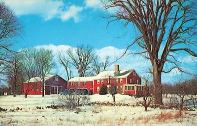 Postcard Colonial Farm House New England | eBay