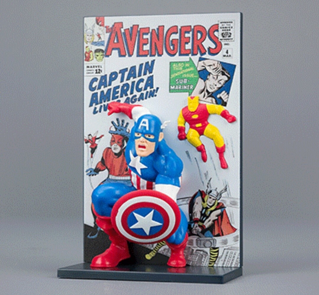 Marvel Captain America Avengers #4 3D Comic Standee Figurine Statue | eBay