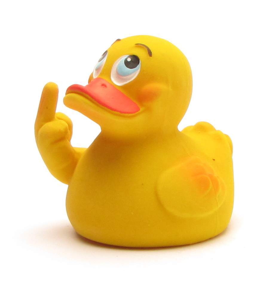 Stinkefinger Badeente Quietscheente Quietscheentchen Gummiente | eBay