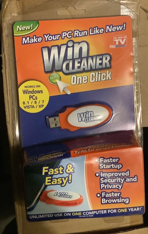 Win Cleaner USB As Seen on TV One Click PC Computer Clean Repair ...