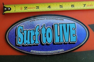 SURF TO LIVE Life Vending Style Socially Hazardous V15 Vintage Surfing ...
