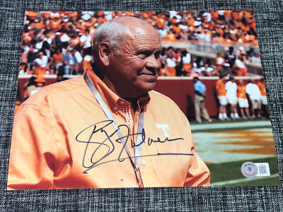 PHILLIP FULMER SIGNED AUTOGRAPH 8X10 PHOTO TENNESSEE VOLUNTEERS BECKETT ...