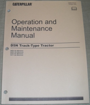 CAT CATERPILLAR D5N CRAWLER TRACTOR DOZER OPERATION & MAINTENANCE ...