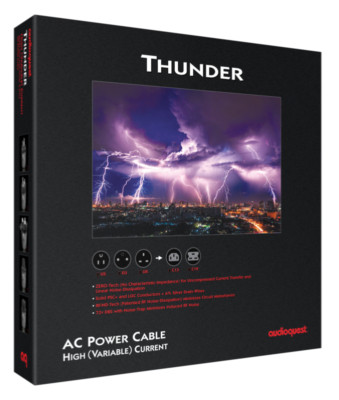 AudioQuest Thunder C19 Power Cord - 3.0 Meter - Authorized Dealer | eBay