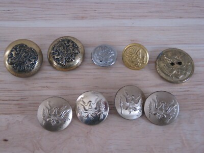 Military Metal Button Lot 9 Pieces | eBay