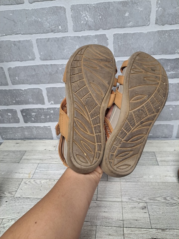 Baretraps Sandals Womens Brown Dalton Slingback Comfort Wedge Shoes ...