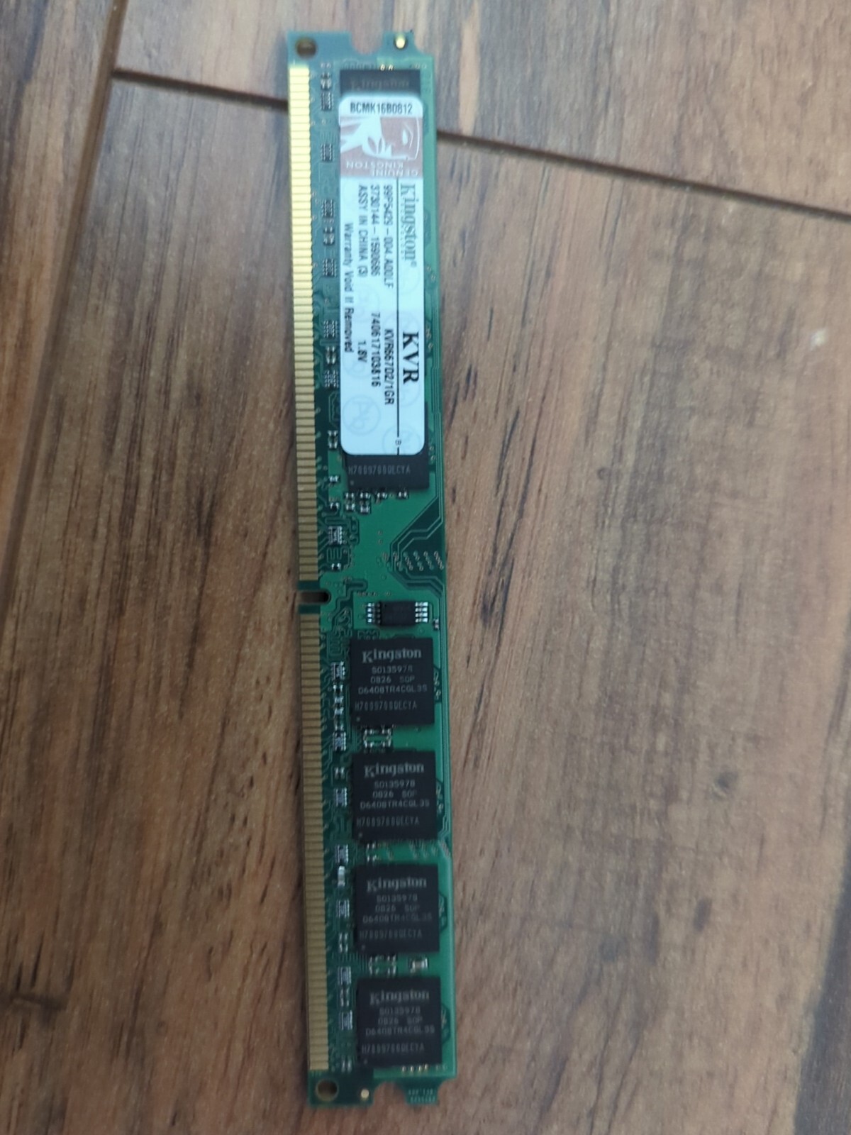 Kingston PC2-5300 (DDR2-667) 1 GB DIMM 667 MHz PC2-5300 DDR2 SDRAM ...