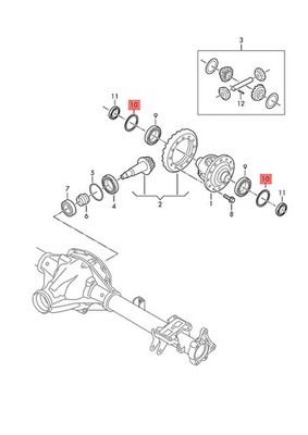 Genuine VW Crafter SCB SCC SYB SYC SYD SYI SYJ Adjusting Washer ...
