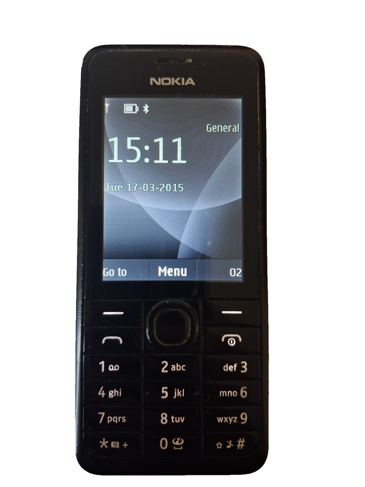 Nokia 301 - Black - Locked to O2- 3G Retro Mobile Phone - Good ...