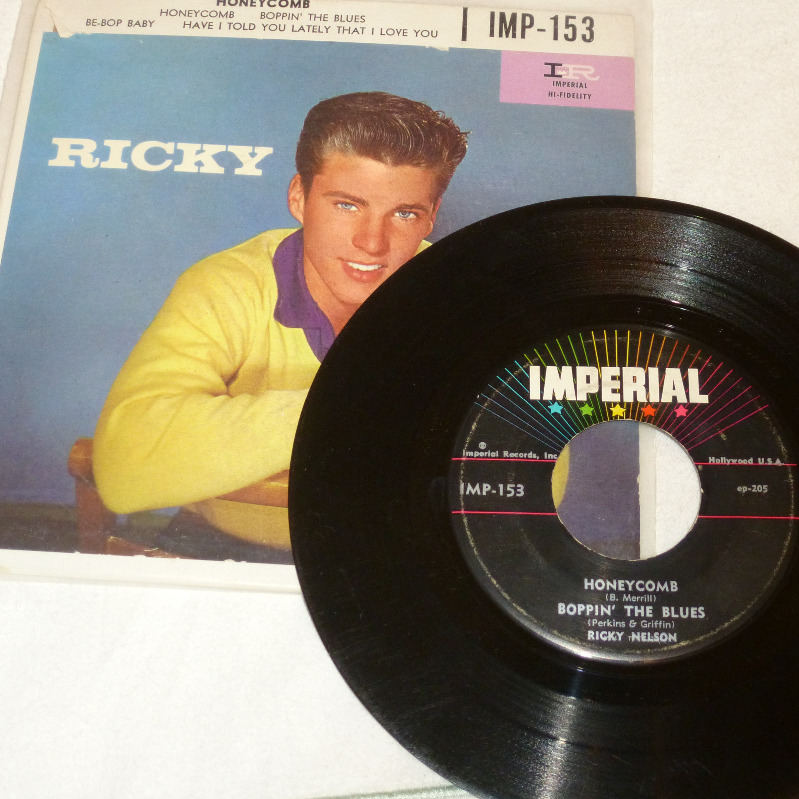 ROCK AND ROLL 45RP EP RECORD - RICKY NELSON - IMPERIAL 153 | eBay