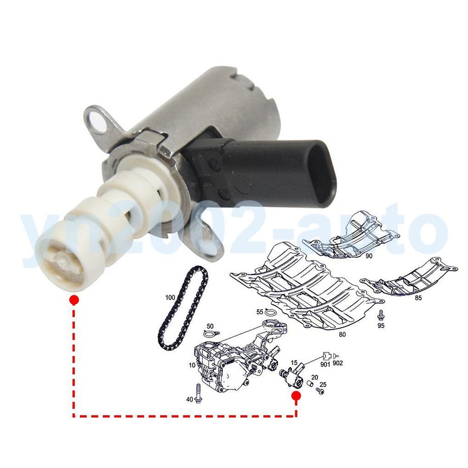2781800415 Engine Oil Pump Flow Control Solenoid Valve for Benz CLA250 ...