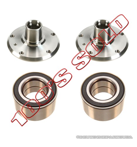WHEEL BEARING HUB HUBS 33411095774 + 33411090505 (4) for BMW E38 E31 ...