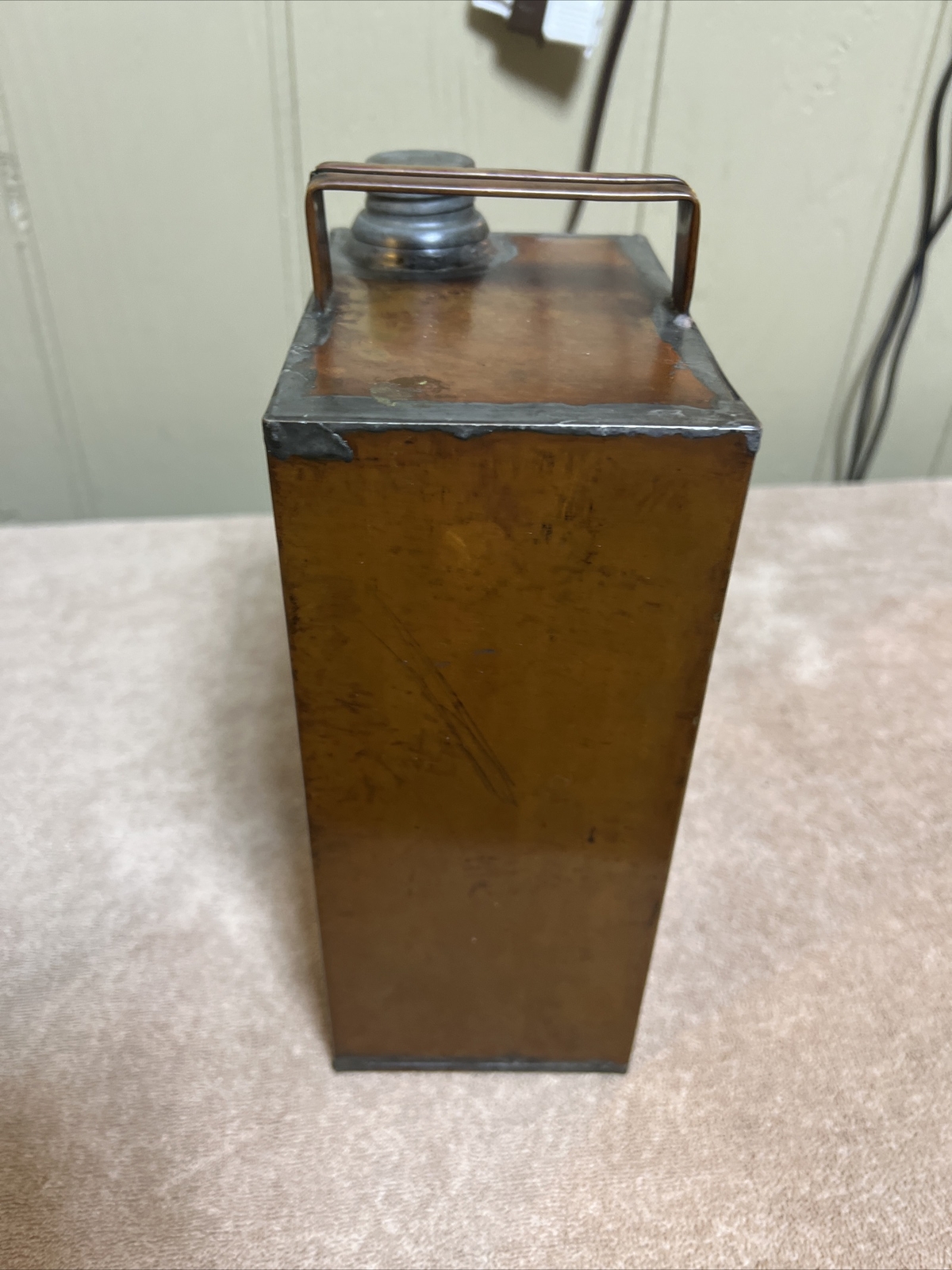 Simply Amazing Antique Copper Hand Soldered Gas Gasoline Fuel Can ...
