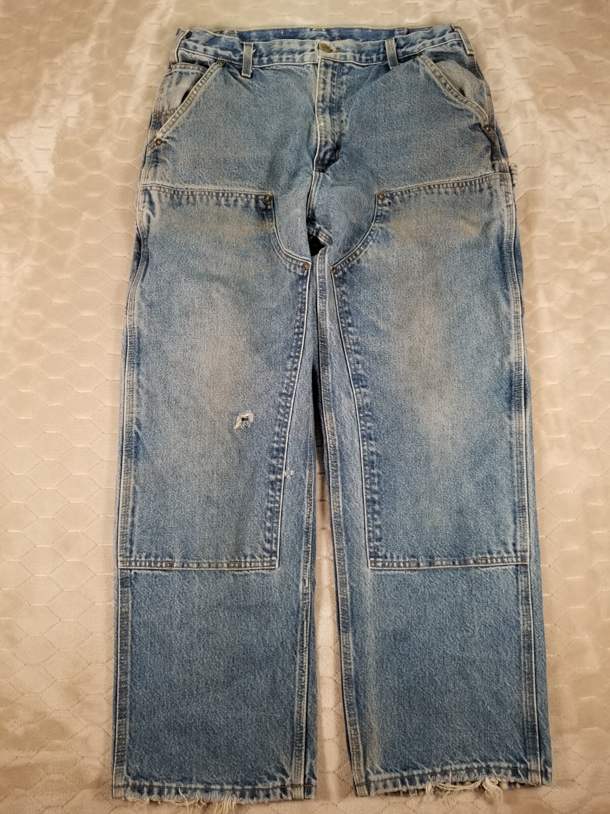 2006 Carhartt Denim Double Knee Carpenter Jeans B73DS… - Gem