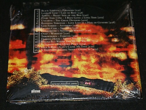 Ozzfest Summer Sampler 2004 CD Promo New Ozzy Osborne Black Sabbath In ...