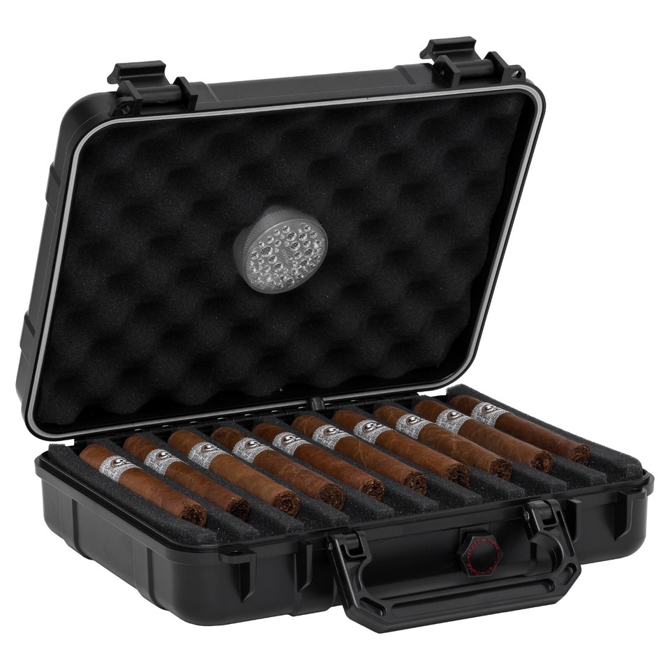Xikar Travel Humidor With 20-Cigar Capacity, Premium Cigar Protection ...