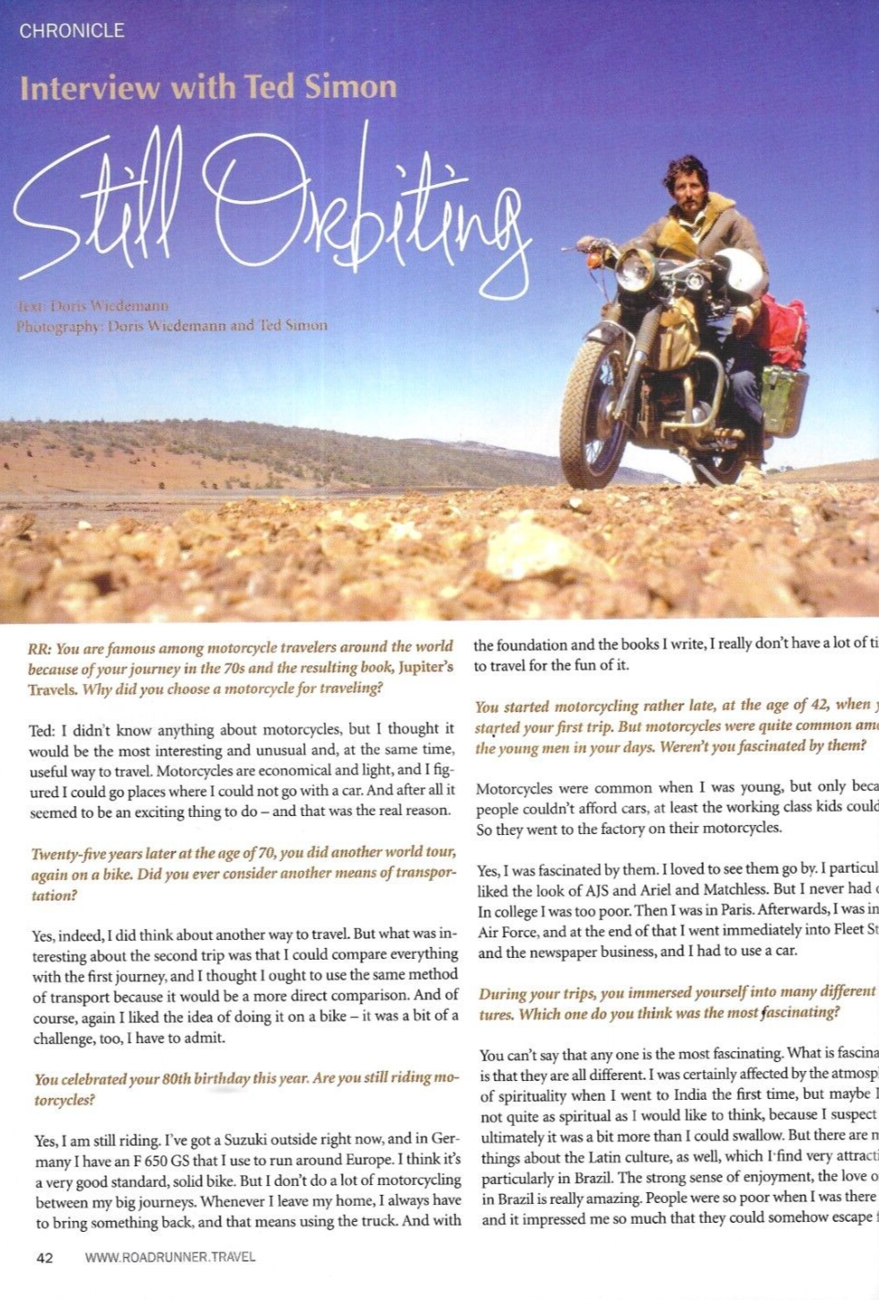 Road Runner Motorcycle Magazine Touring Travel Kansas California ...