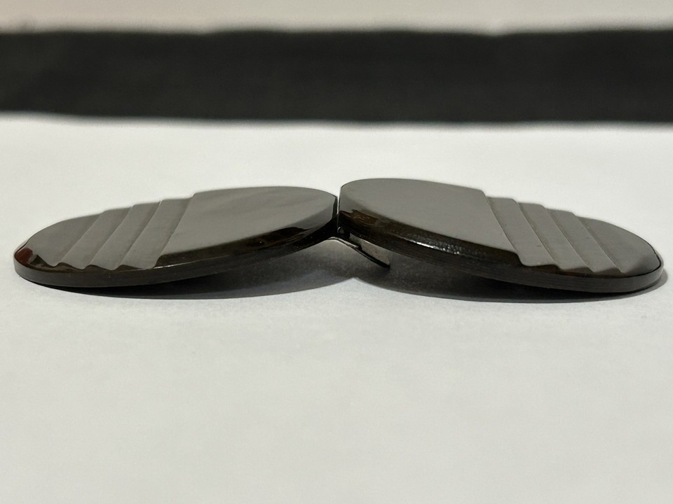 2 Vintage Interlocking Plastic Belt Buckles ~ Brown Starburst ~ Black ...